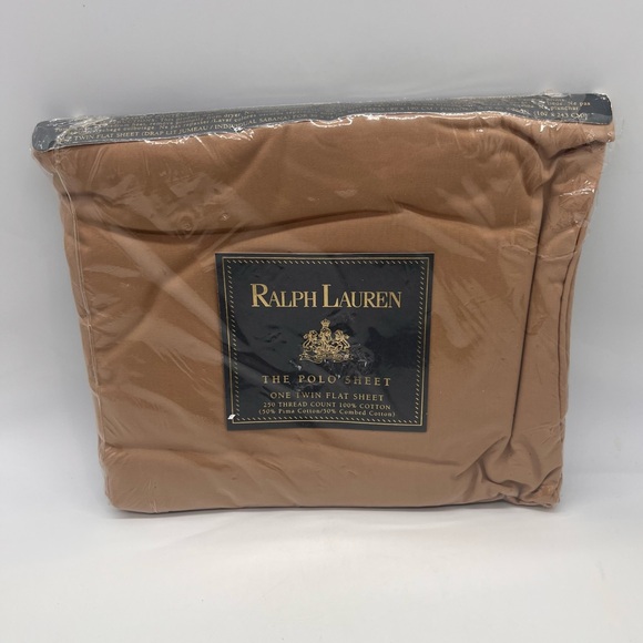 Ralph Lauren | Bedding | Vintage Polo Ralph Lauren Flat Sheet Brown ...